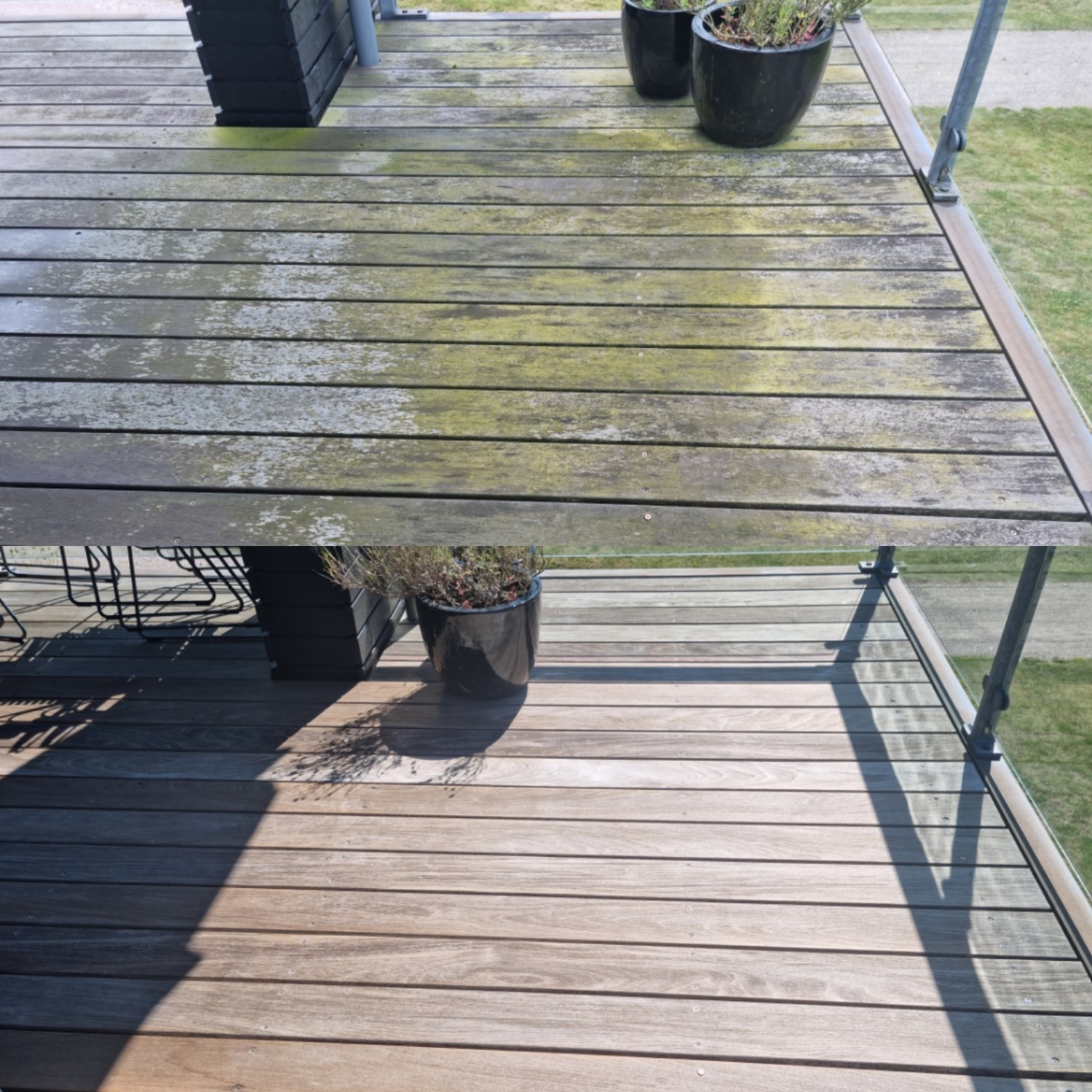 Rens af træterrasse