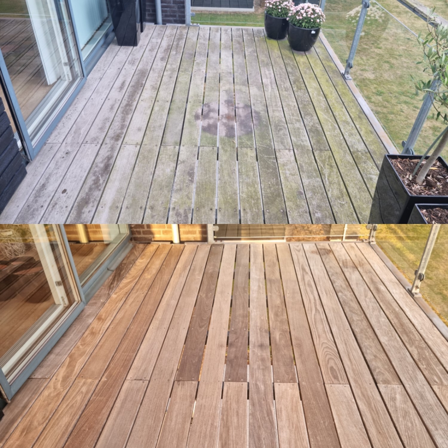 Rens af træterrasse